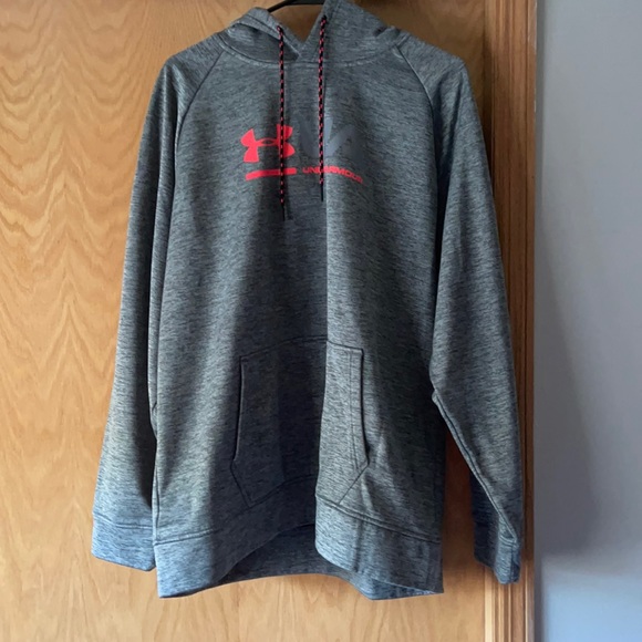 Under Armour | Sweaters | Gray With Pink Lettering Size Xl | Poshmark